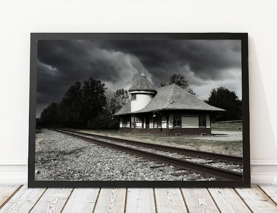 Vintage Train Station Railroad Decor Train Tracks - Etsy