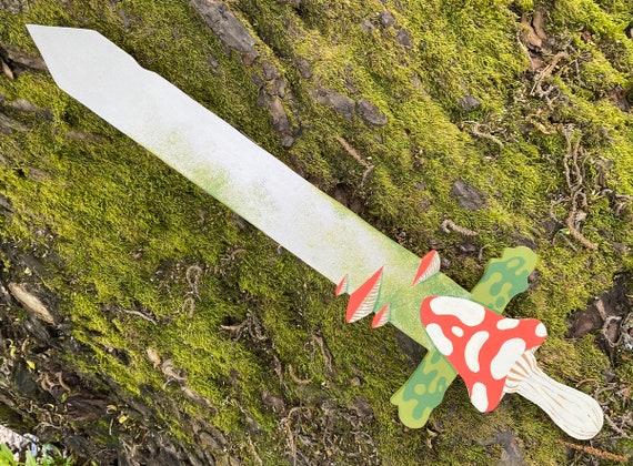 Custom-cut Wood Sword Hand-painted spore Choice | Etsy