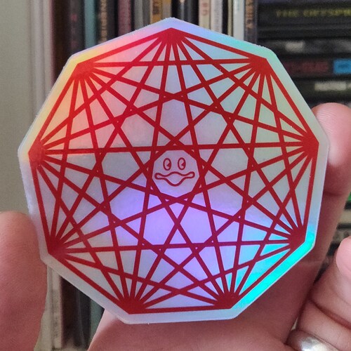 Lizard Wizard Holographic Vinyl Sticker - Etsy