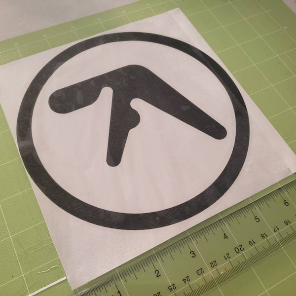 White Aphex Twin Car Decal - Etsy