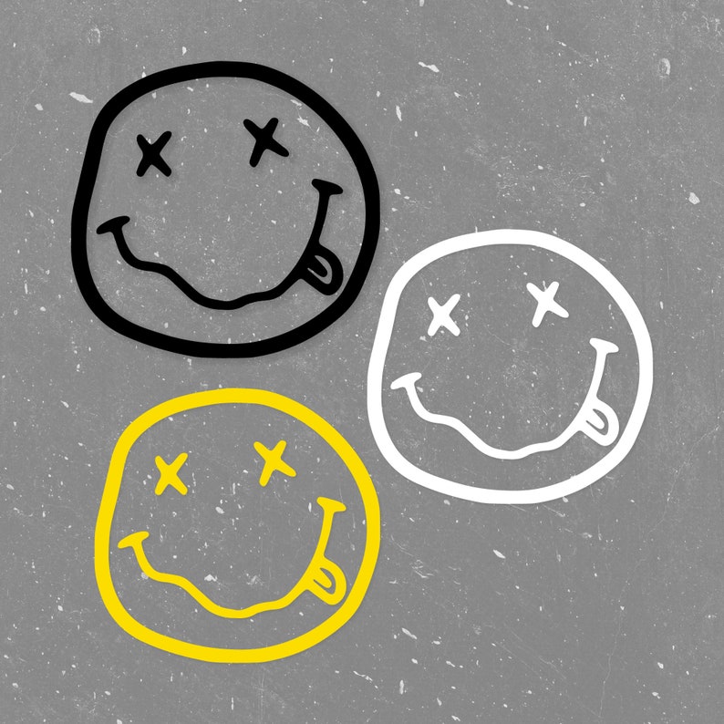 Nirvana Smiley Face Logo Vinyl Decal / Sticker free - Etsy
