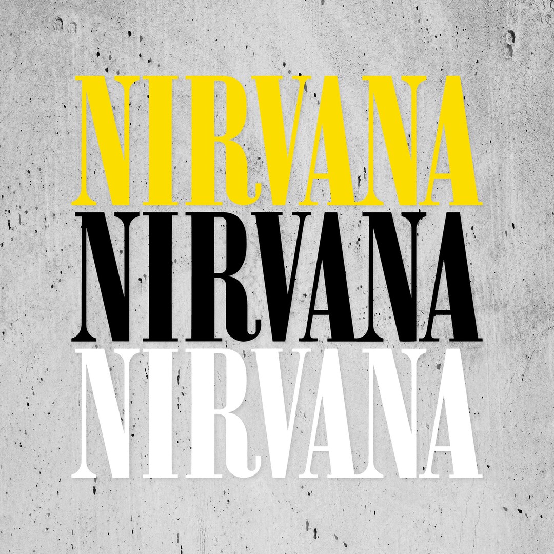 Nirvana Text Logo Vinyl Decal / Sticker free Shipping - Etsy