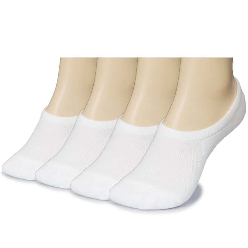 ELYFER 4 Pack No Show Ankle Socks for Women, Low Cut No Slip Short ...