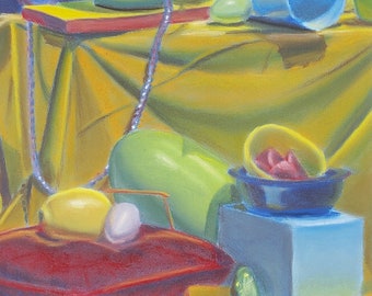 Original Still Life Chalk Pastel Drawing - Etsy