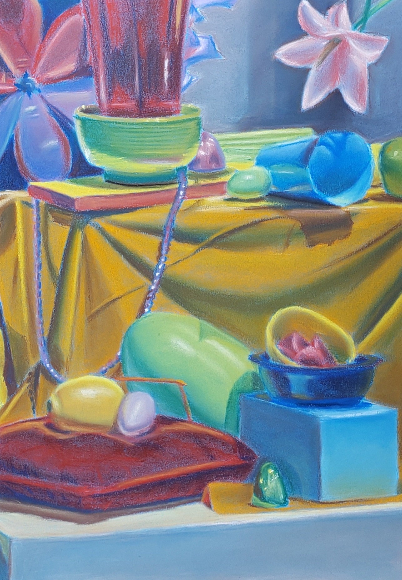 Original Chalk Pastel Still Life - Etsy