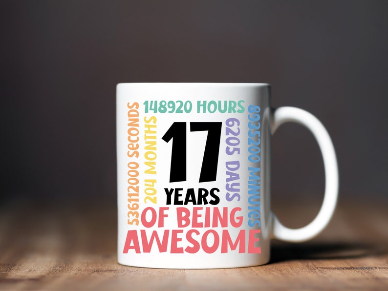 17th Birthday Svg | 17 Years Old Birthday Party Cricut File | Happy ...