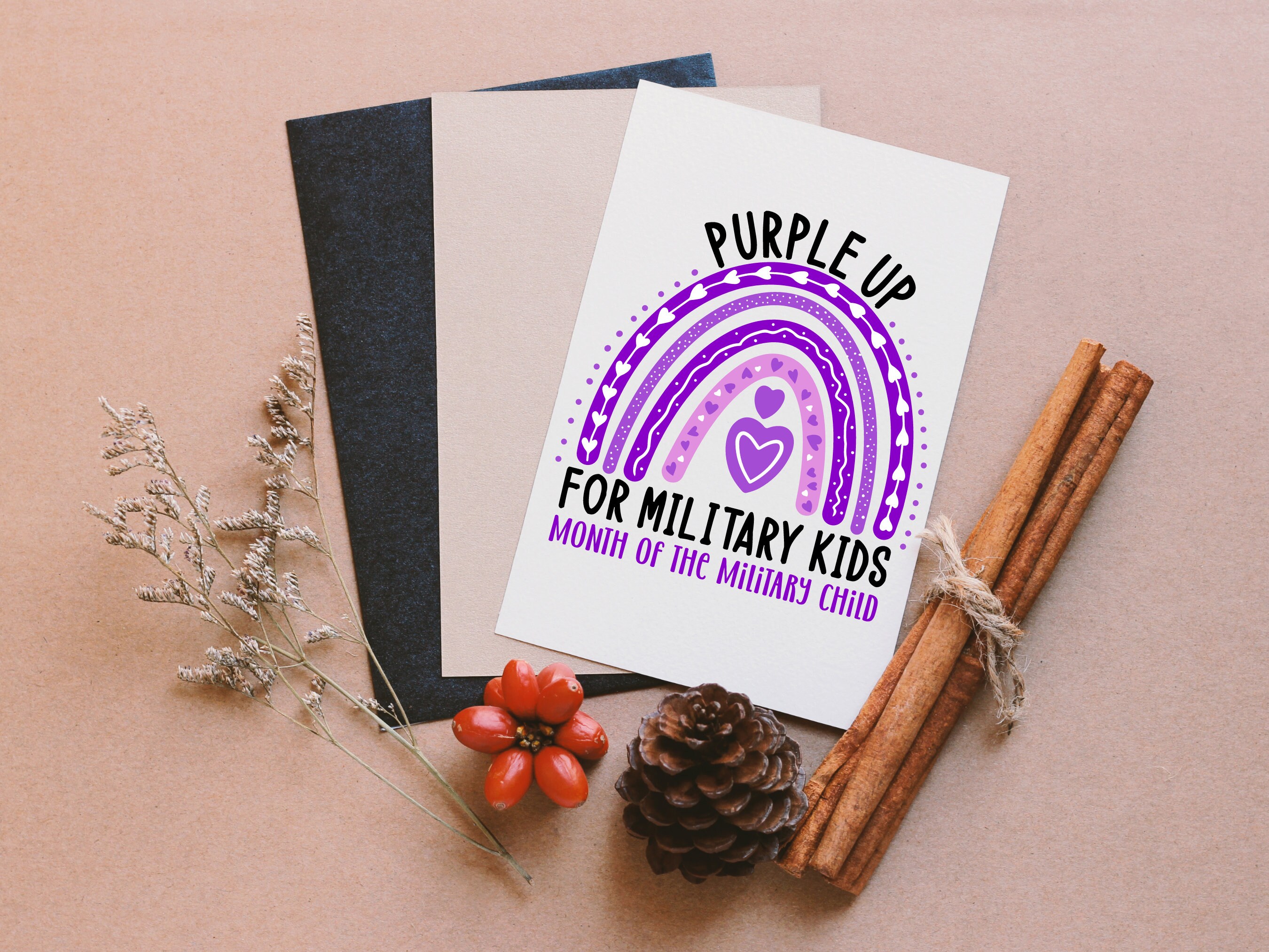 Purple up for Military Kids Svg | Military Child Month Awareness Cricut ...
