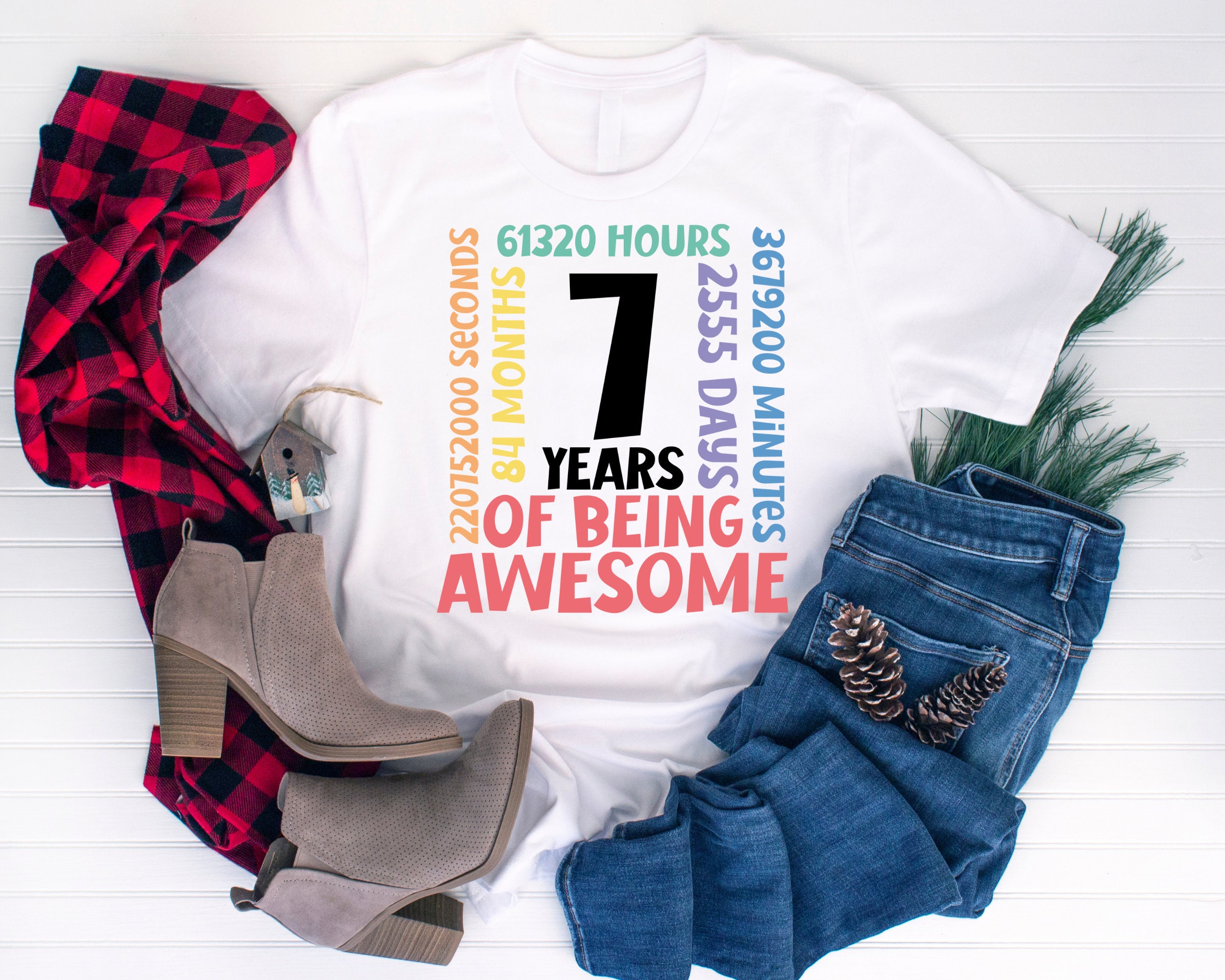 7th Birthday Svg | 7 Years Old Birthday Party Cricut File | Happy 7th ...