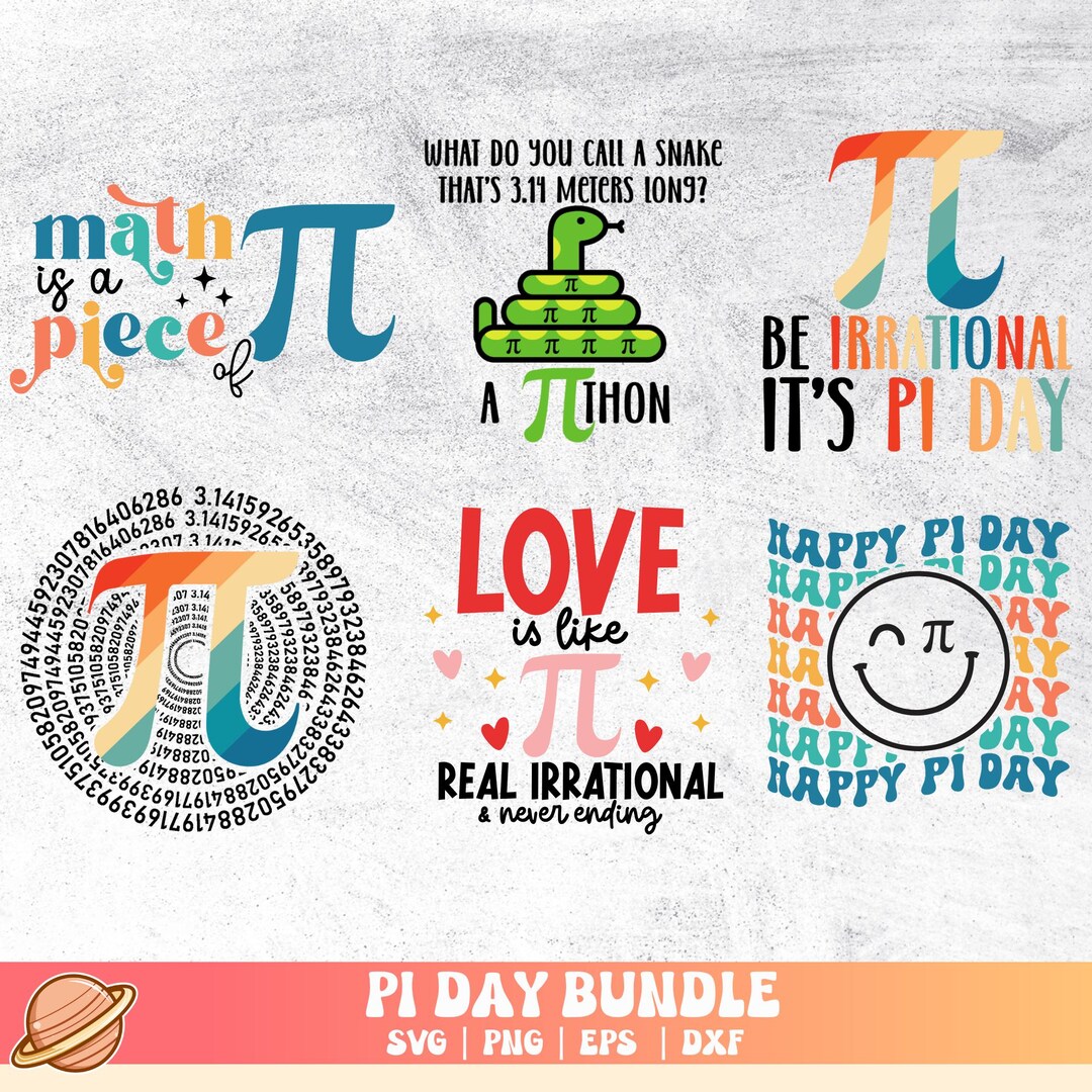 Pi Day Svg Bundle | Pi Day Svg for Shirt | Happy Pi Day | Math Teacher ...