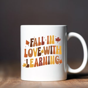 Fall in Love With Learning | Fall Teacher Svg | Thanksgiving Teacher ...