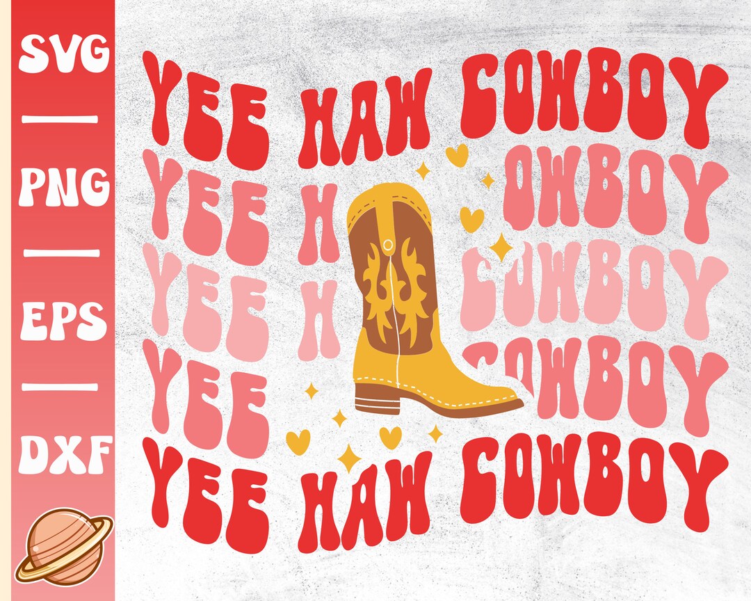 Yee Haw Cowboy Svg | Western Valentine | Happy Valentines Day | Howdy ...