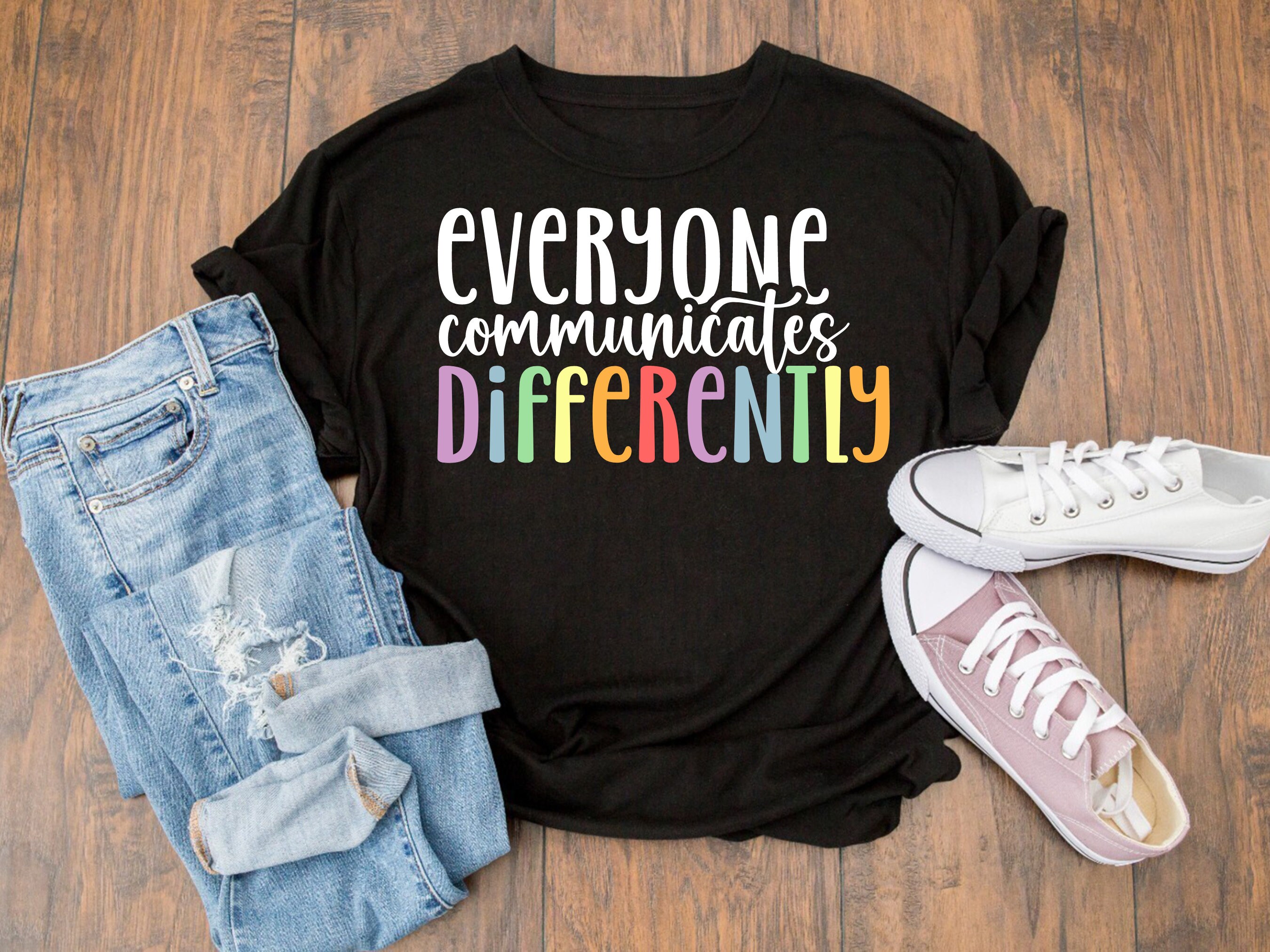 Adhd Svg | Everyone Communicates Differently Svg | Autism Awareness ...