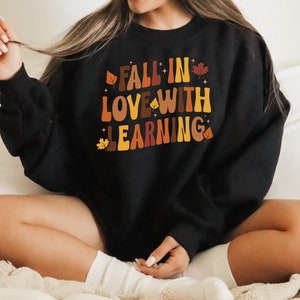 Fall in Love With Learning | Fall Teacher Svg | Thanksgiving Teacher ...