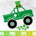 Shamrock Truck SVG | St Patricks Day PNG | Clover Crusher Car Cricut ...