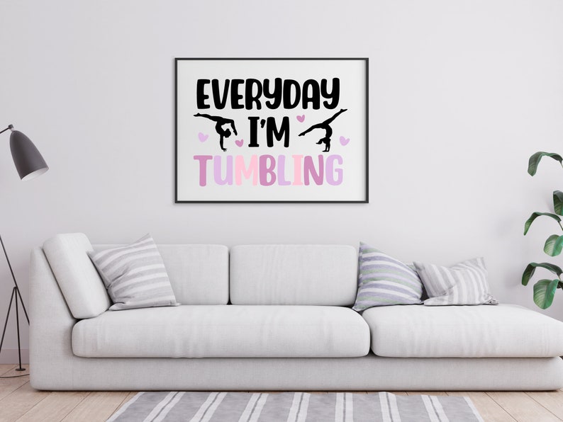 Tumbling Svg | Every Day I'm Tumbling Svg | Gymnastics SVG | Gymnast ...
