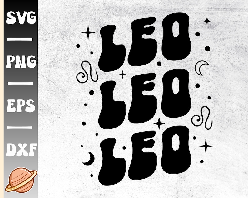 Leo Svg Leo Zodiac Sign It's Leo Season Astrology - Etsy