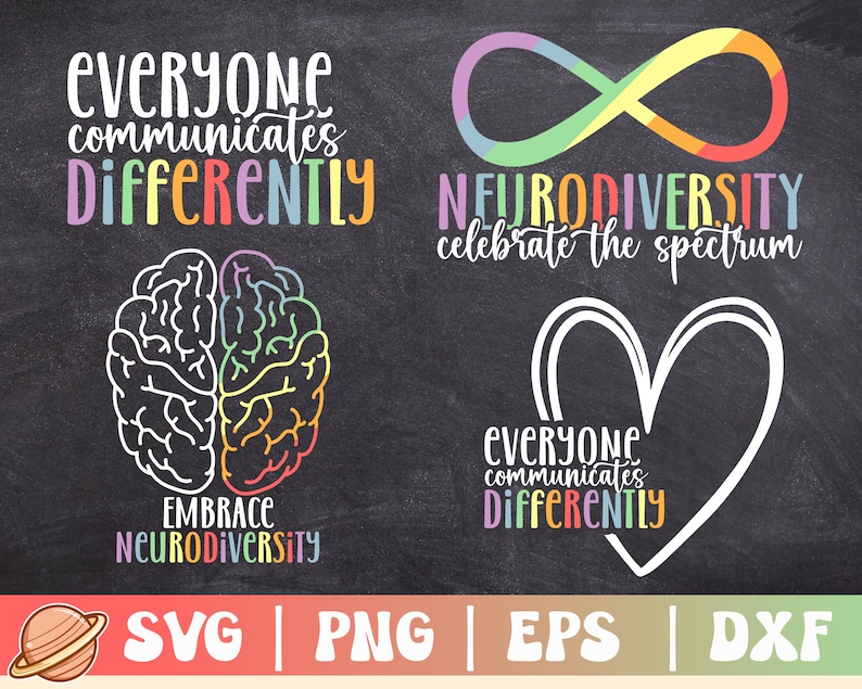 Neurodiversity Svg Bundle | Embrace Neurodiversity Svg | Celebrate the ...