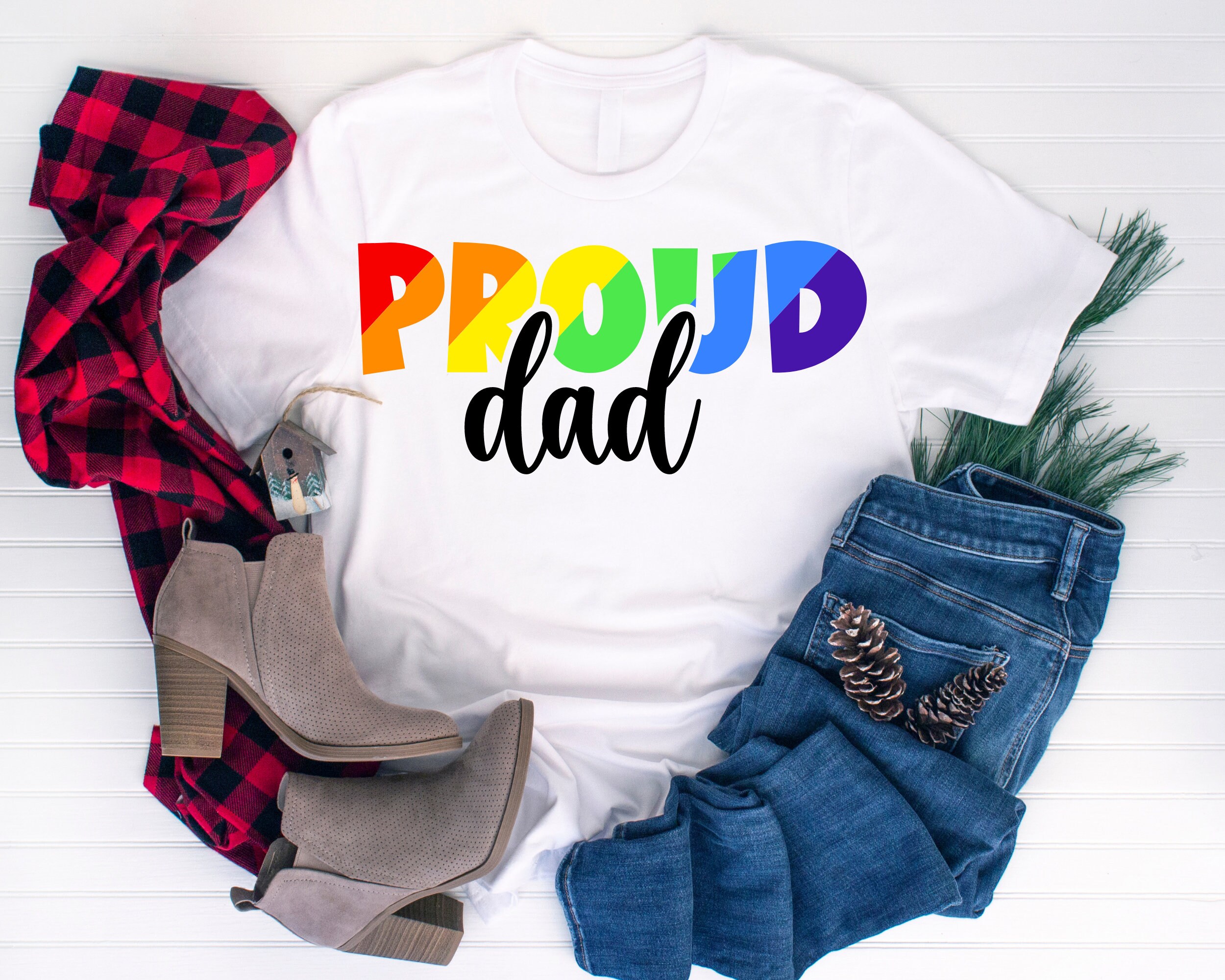 Proud Lgbtq Dad Svg | Pride Month Svg | Gay Pride Svg File for Cricut ...