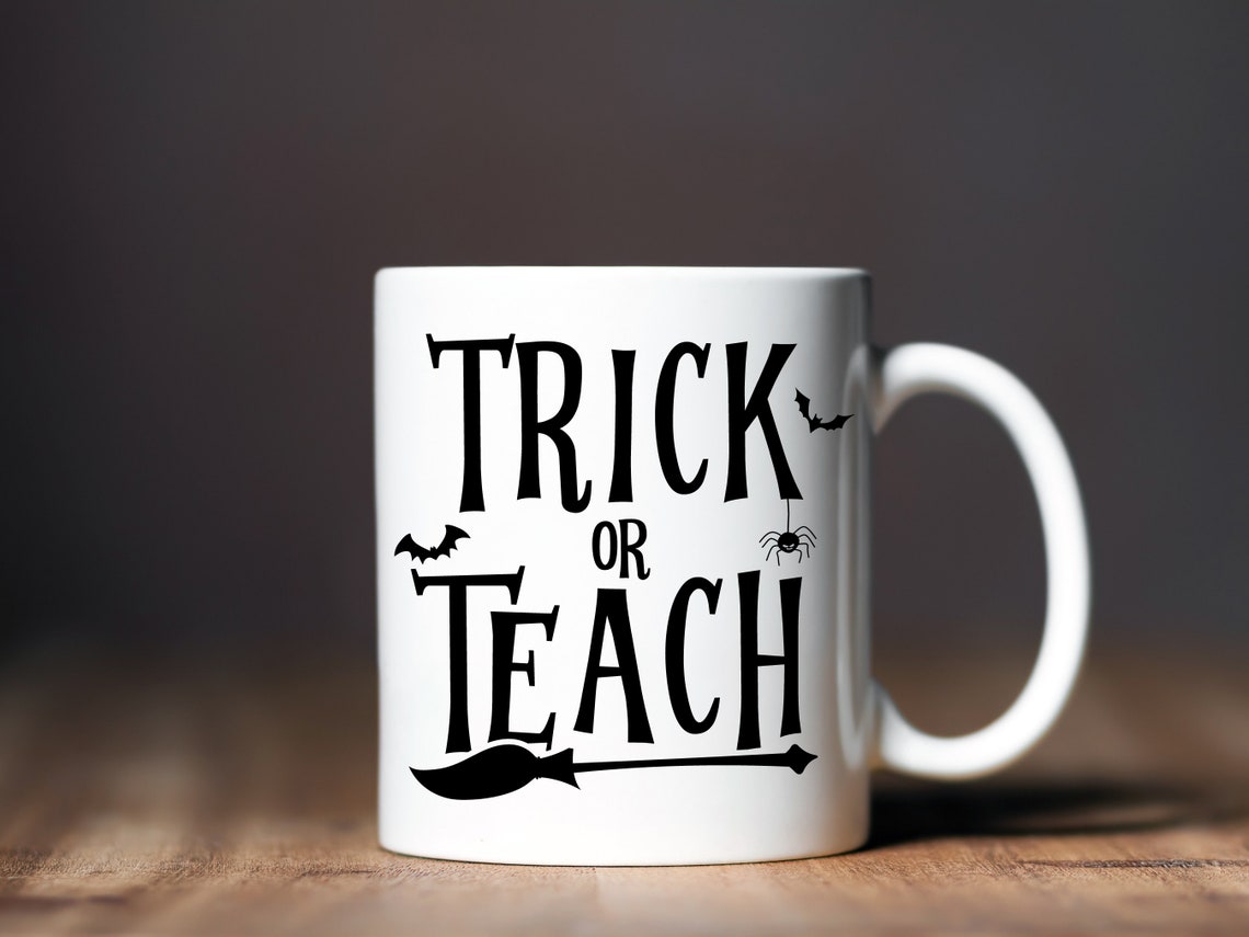 Trick or Teach Svg Teacher Halloween Svg Spooky Teacher - Etsy
