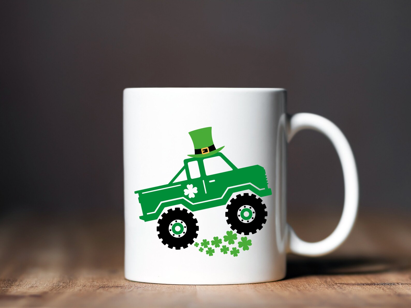 Shamrock Truck SVG | St Patricks Day PNG | Clover Crusher Car Cricut ...