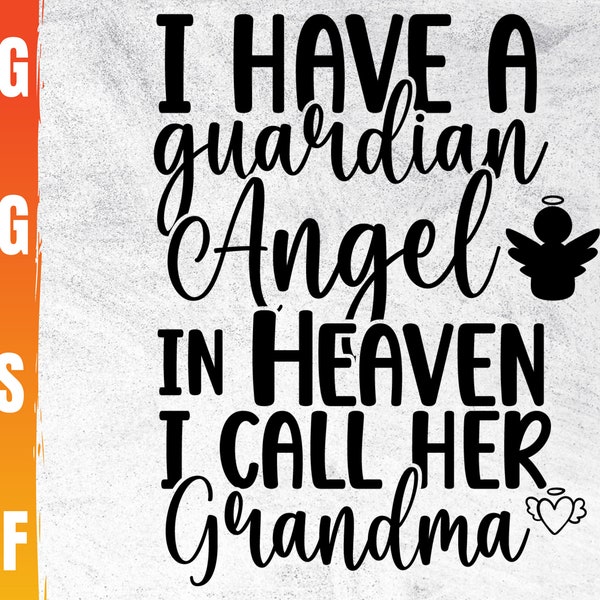 I Have a Angel in Heaven I Call Her Grandma Svg - Etsy