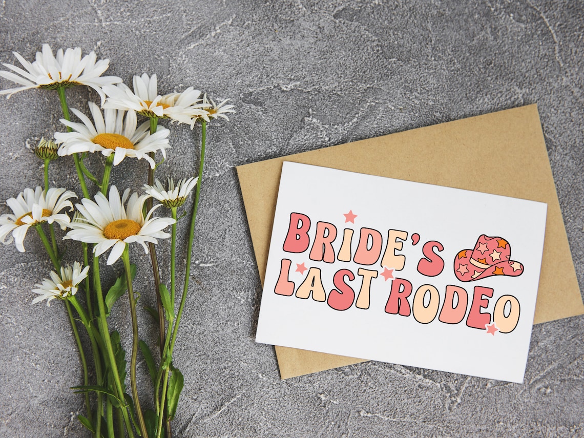 Bride's Last Rodeo | Bachelorette Party Cowboy | Bridal Party Svg ...