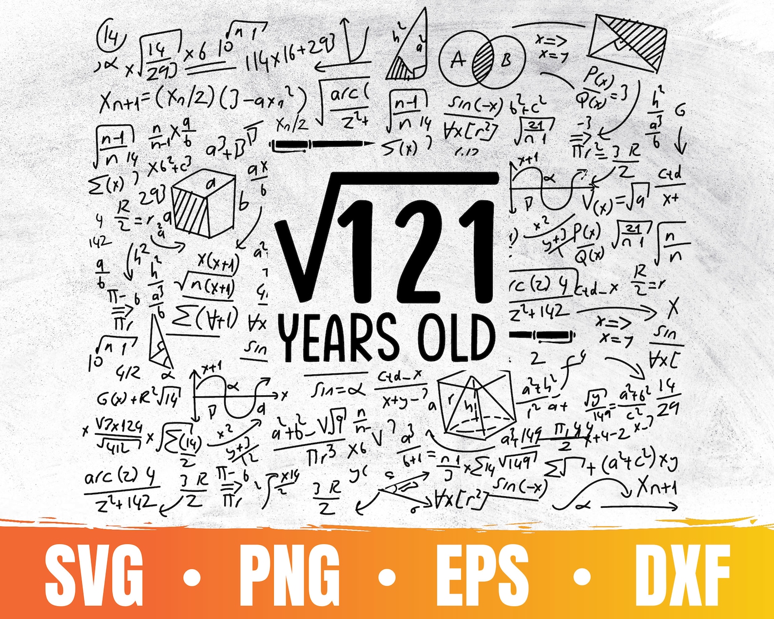 11th Birthday Svg | Square Root of 121 | 11 Years Old Png | Birthday ...