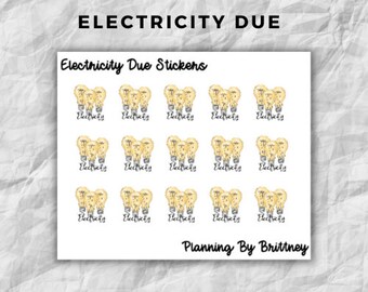 Electric Bill - Etsy