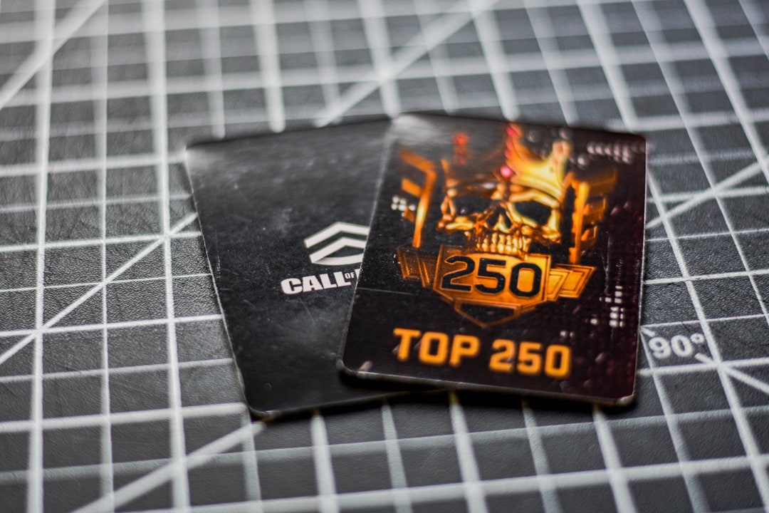 Call of Duty Ranked Calling Cards - Etsy
