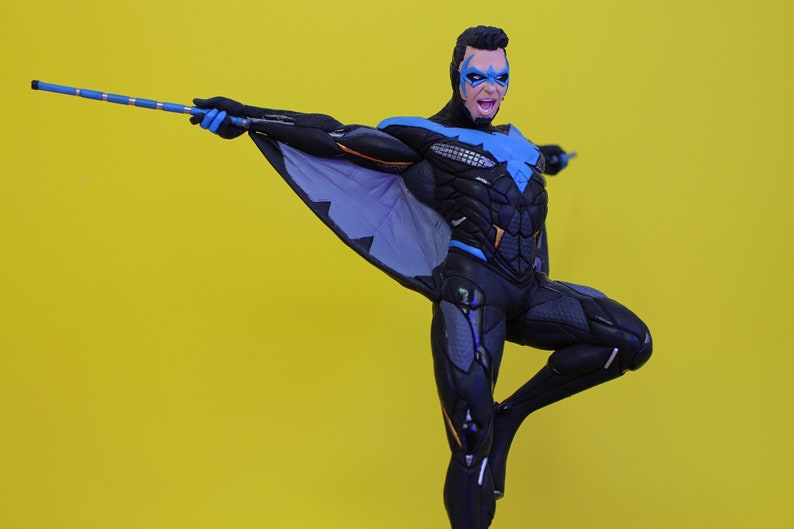 Nightwing Hand Sculpted 1:10 Scale Collectible Unpainted or - Etsy