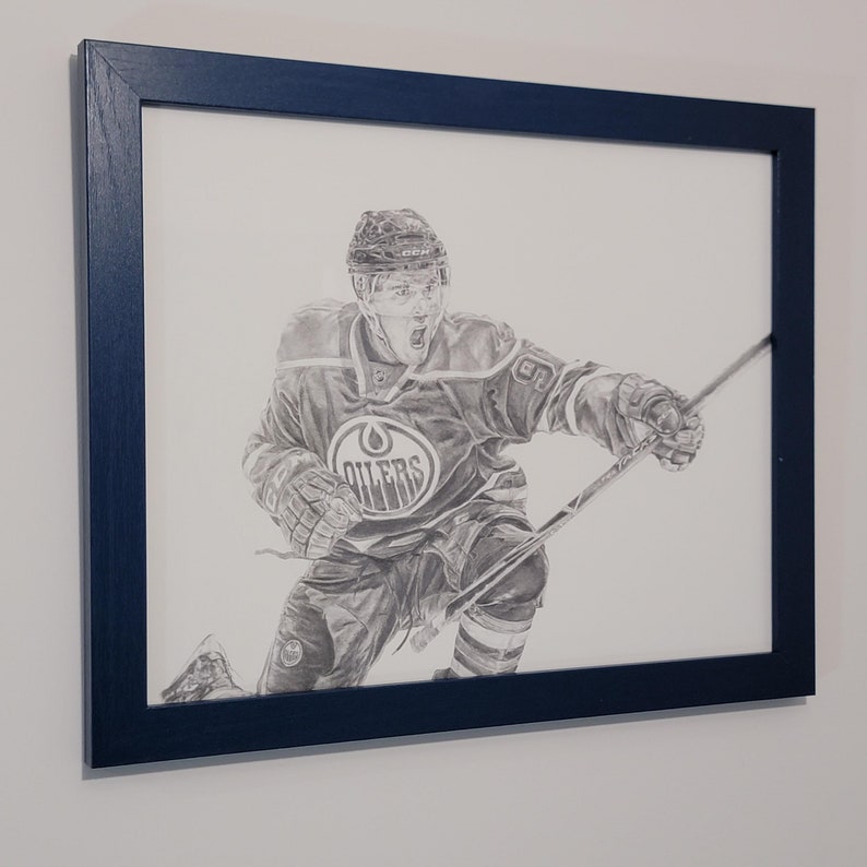 Connor Mcdavid Edmonton Oilers 97| Pencil Drawing of EA Sports NHL 18 ...