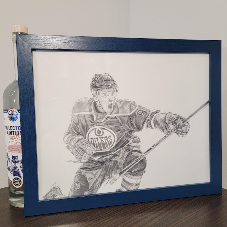Connor Mcdavid Edmonton Oilers 97| Pencil Drawing of EA Sports NHL 18 ...