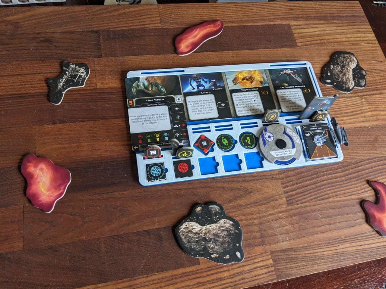 Jedi Master Tournament Card and Token Holder/ Dashboard for X-wing ...