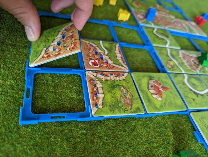 Carcassonne Tile Grid Game Board X 5 - Etsy