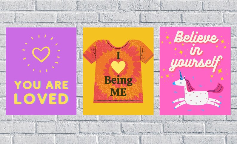9 Printable Posters | Kids Wall Art | Inspirational | Confidence ...