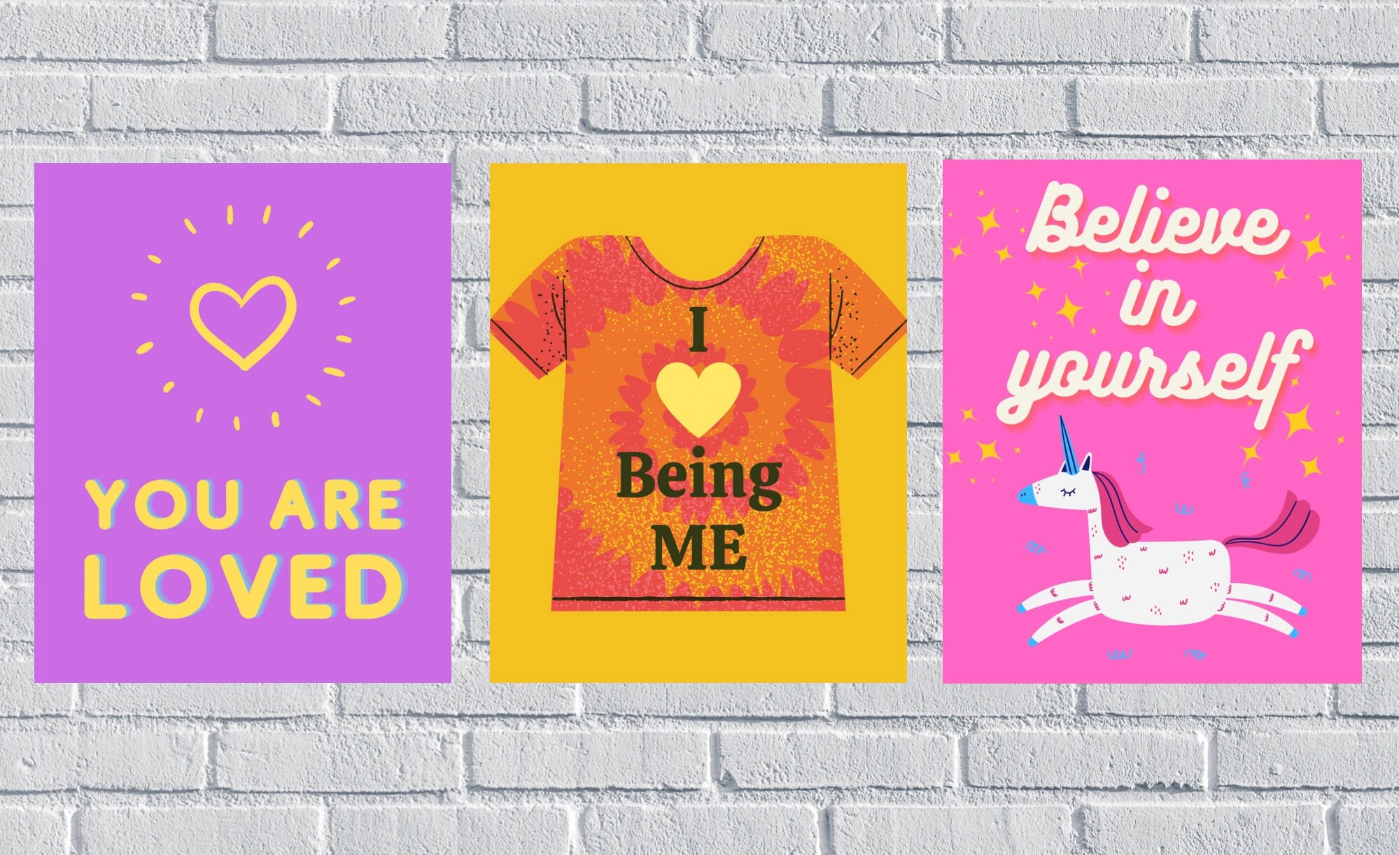 9 Printable Posters | Kids Wall Art | Inspirational | Confidence ...