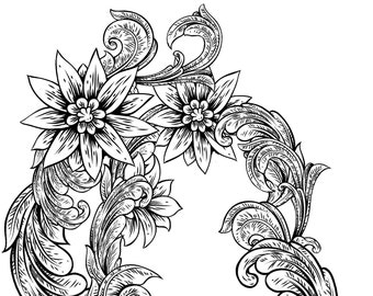 Coloring Page - Butterflies - Flowers - Intricate - Etsy