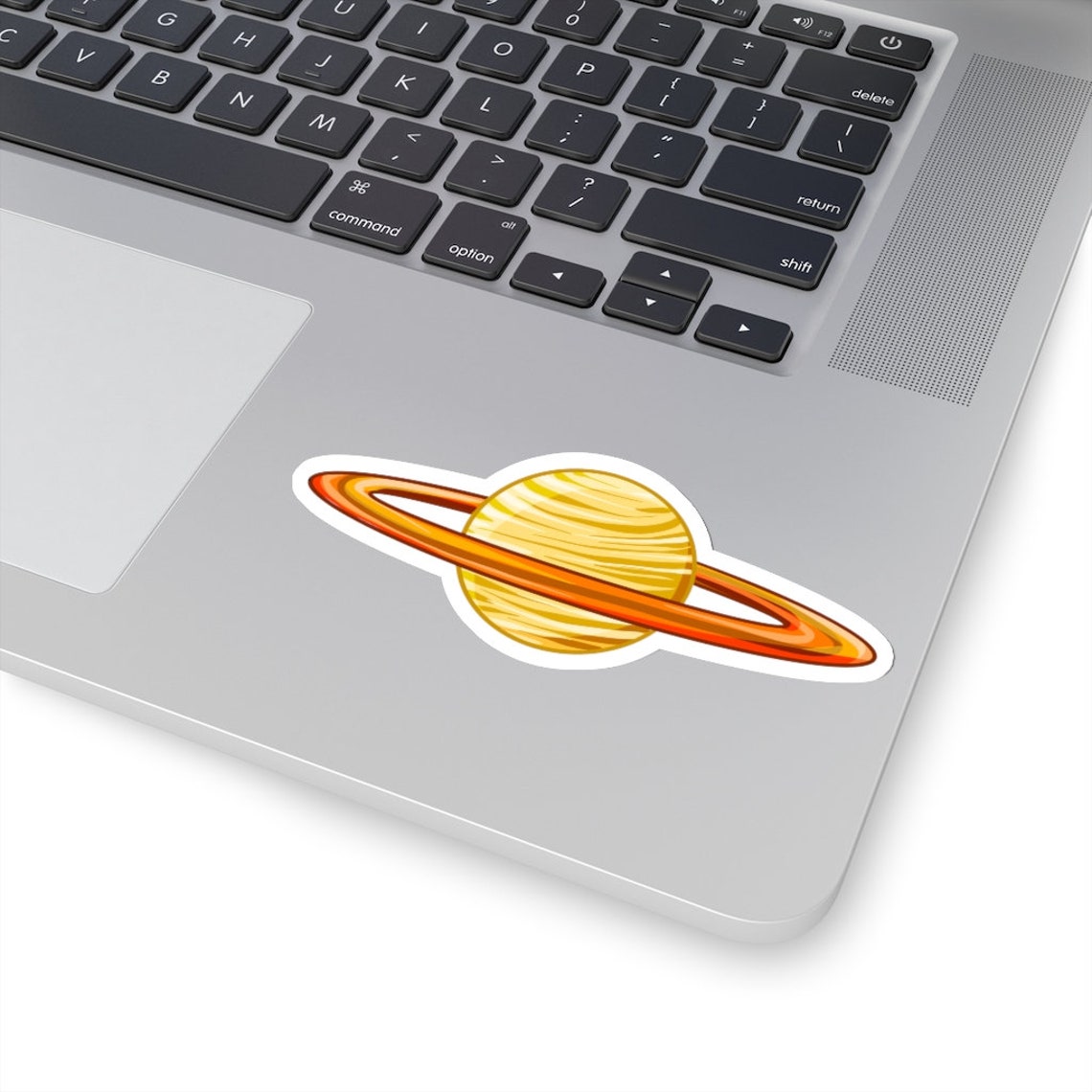 Yellow Saturn Sticker | Etsy