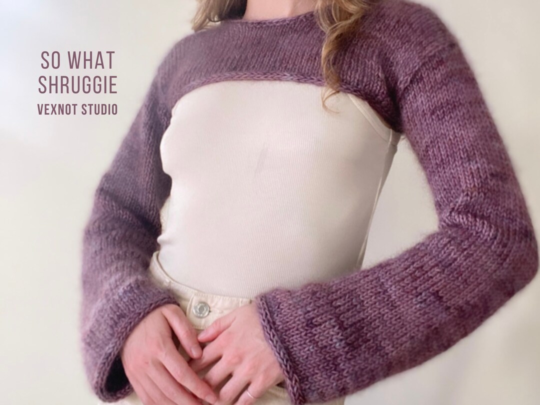 Knitting Pattern so What Shruggie PDF Pattern - Etsy