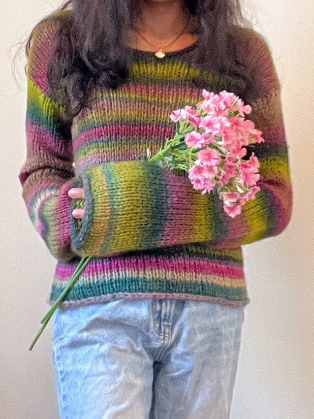 Knitting Pattern "vivid Sweater" PDF Pattern [sizes XS-5XL] - Etsy