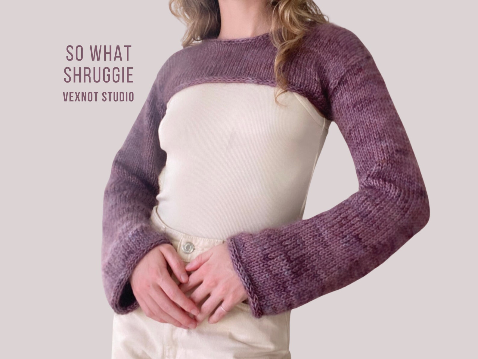 Knitting Pattern so What Shruggie PDF Pattern - Etsy