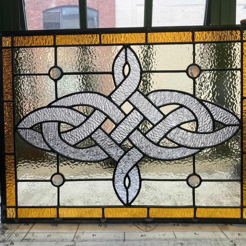 Celtic Knot Stained Glass - Etsy