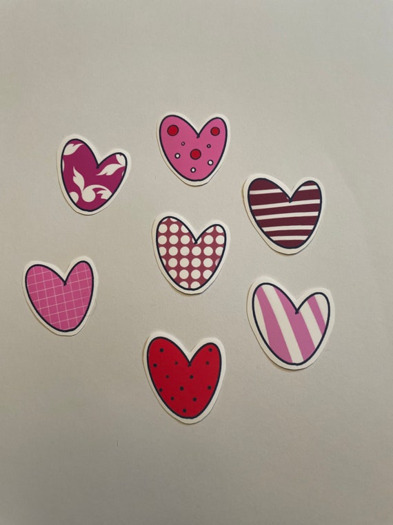 Stickers, Labels & Tags Paper Handmade hearts sticker bundle Paper & Party Supplies etna.com.pe