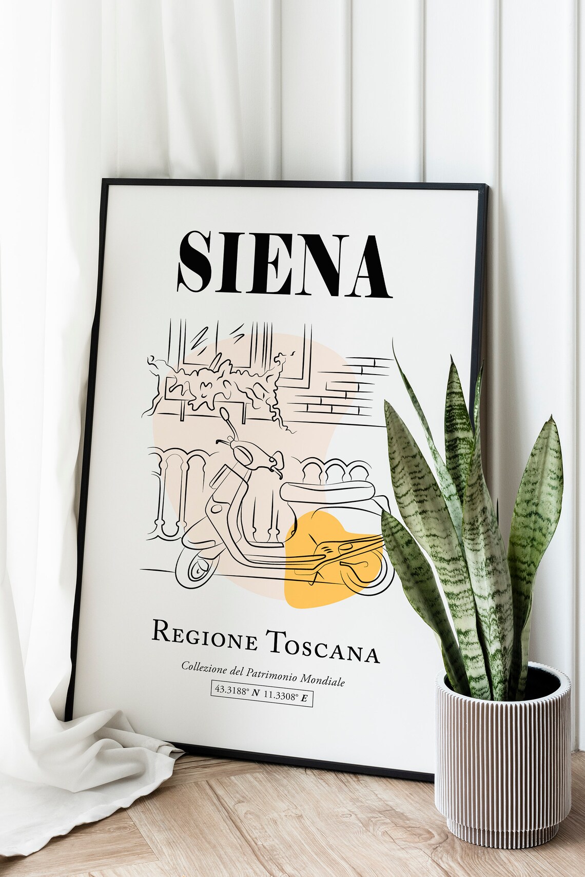 Siena, Italy, Toscana (tuscany) Scooter Siena Wall Decor Print Poster ...
