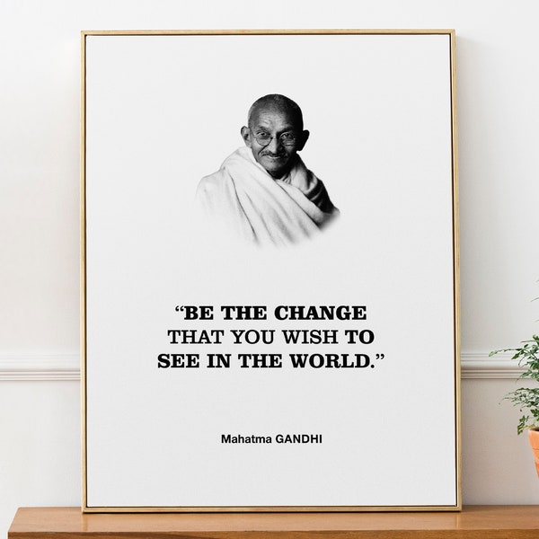 Buy Gandhi Wall Poster Online In India - Etsy India