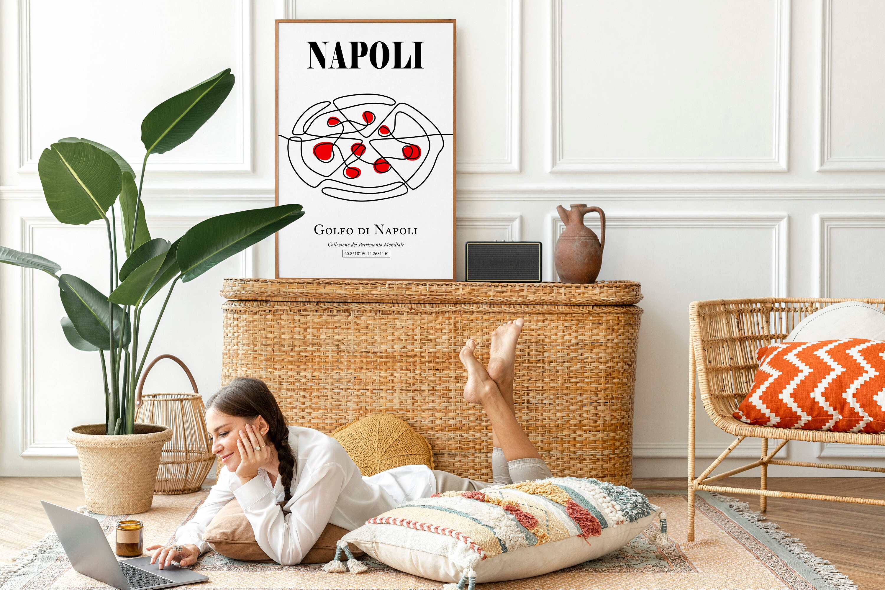 Napoli, Campania, Italy Aesthetic Pizza Margherita (neapolitan or ...