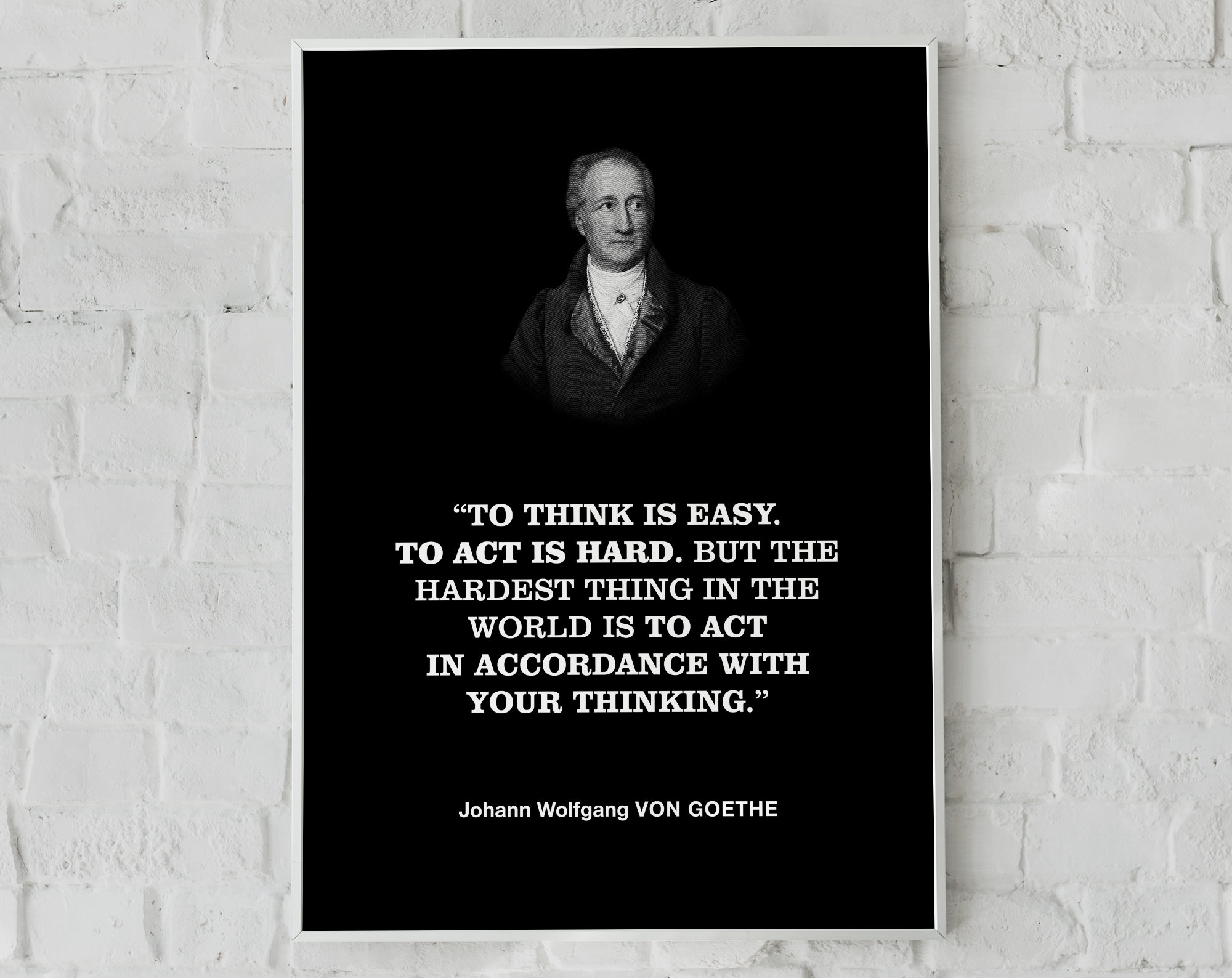 Johann Wolfgang Von Goethe Inspirational Quote Wall Decor Print Poster ...