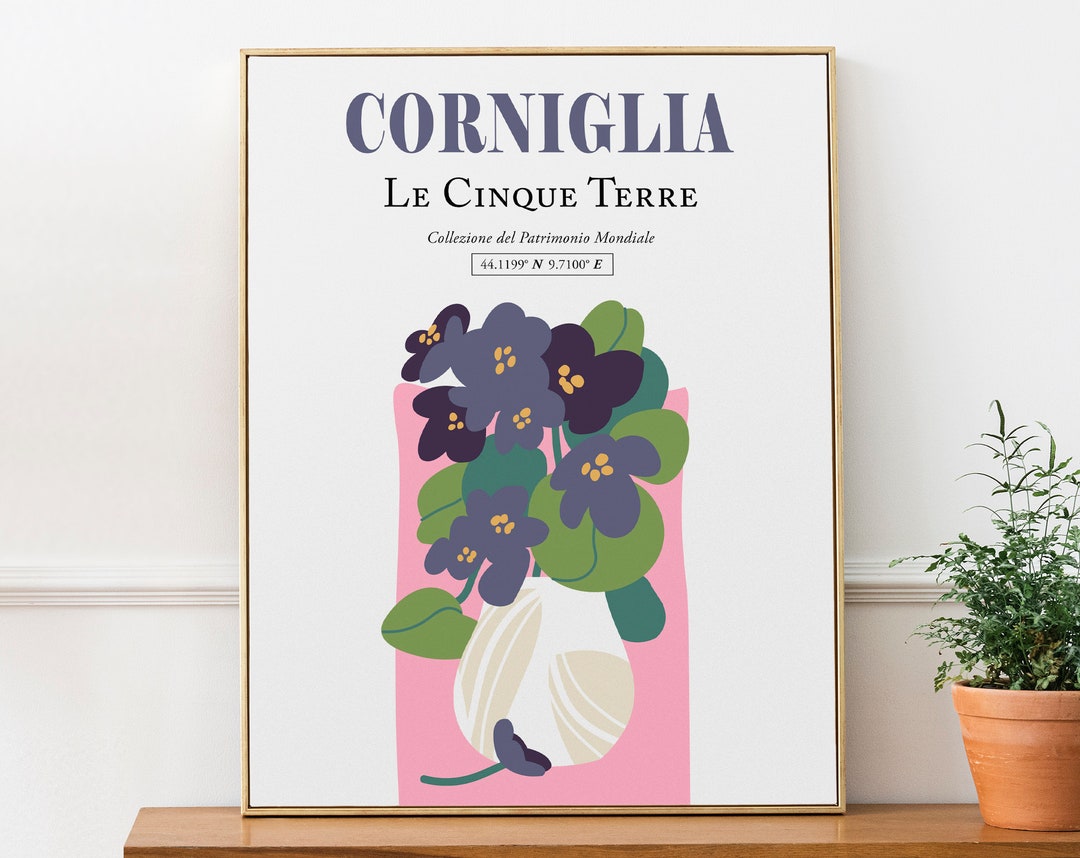 Corniglia, Cinque Terre, Liguria, Italy Aesthetic Boho Violet and ...