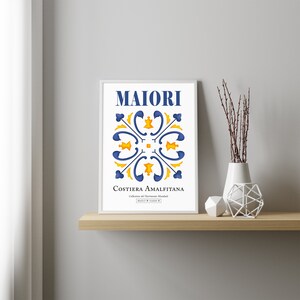 Maiori, Amalfi Coast, Italy Traditional Mediterranean Tile Pattern Wall ...