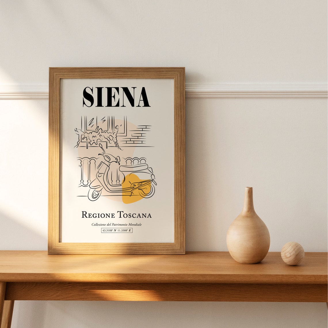 Siena, Italy, Toscana (tuscany) Scooter Siena Wall Decor Print Poster ...
